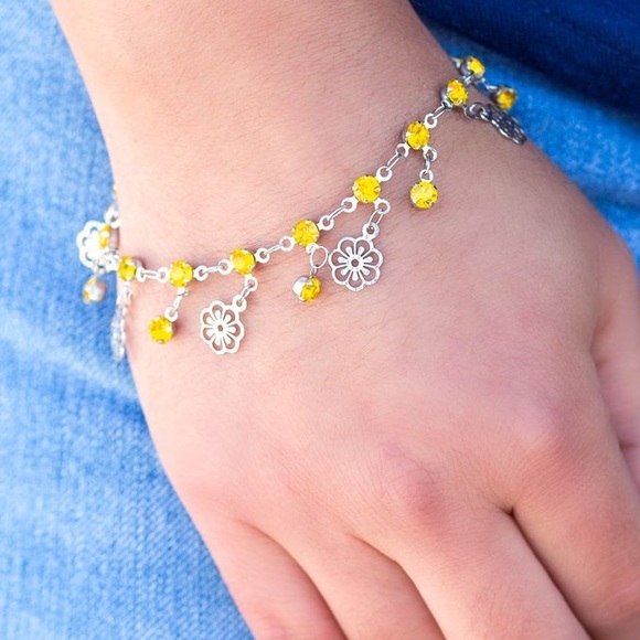 Jewelry | Hibiscus Breeze Yellow Bracelet | Poshmark